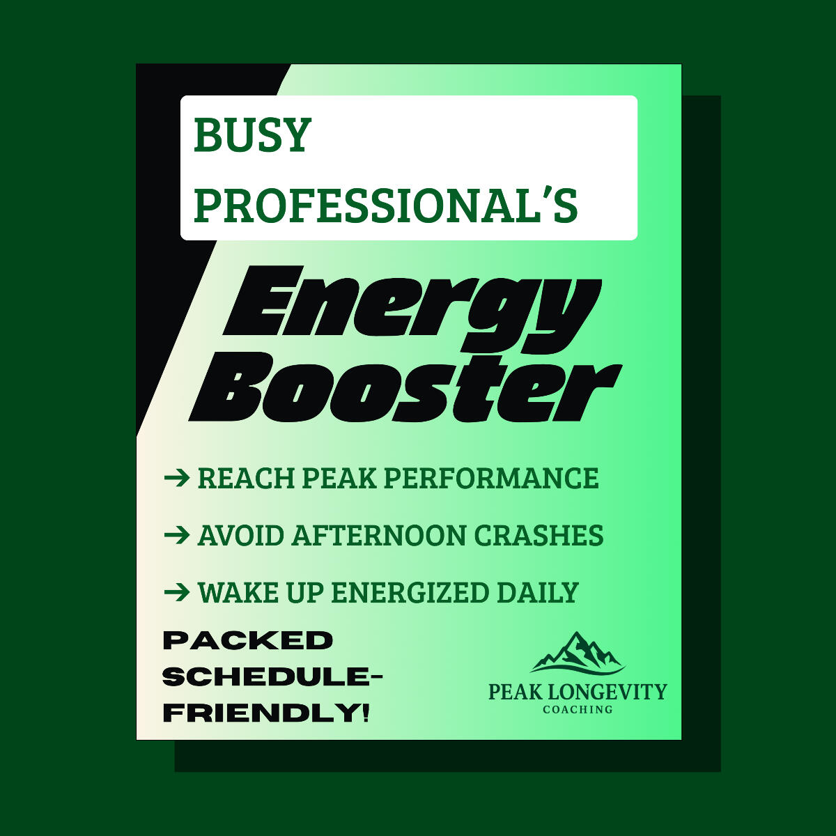 Busy Professional's Energy Booster